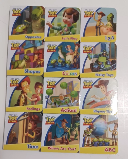 DISNEY PIXAR TOY Story Mini Books Set Of 12 + 5 Bonus Books Teaching ...