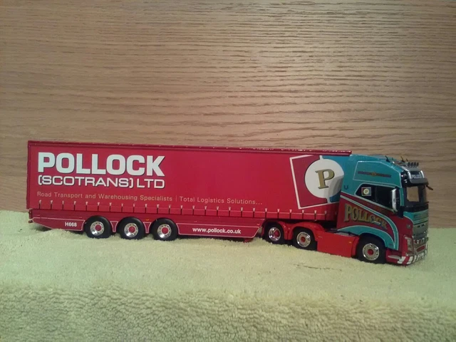 VOLVO FH4 GLOBETROTTER XL & CURTAINSIDE TRAILER POLLOCK 80th ...