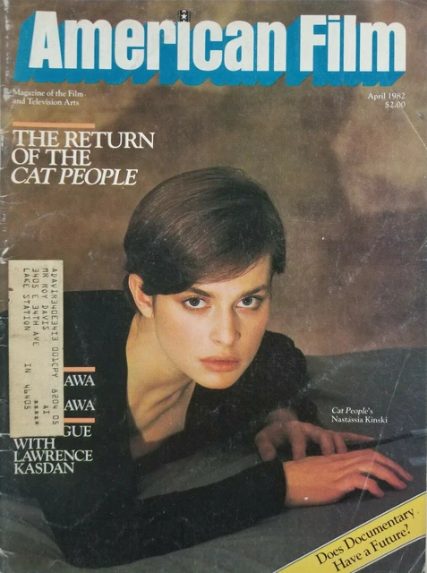 AMERICAN FILM VTG Rare April 1982 Magazine Cat People Nastassia Kinski ...