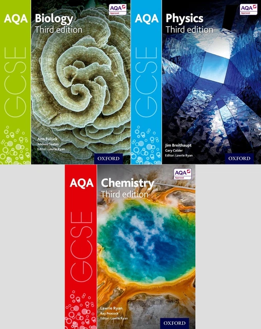 AQA GCSE TRIPLE Science x 3 Books Bundle : Biology, Physics, Chemistry ...