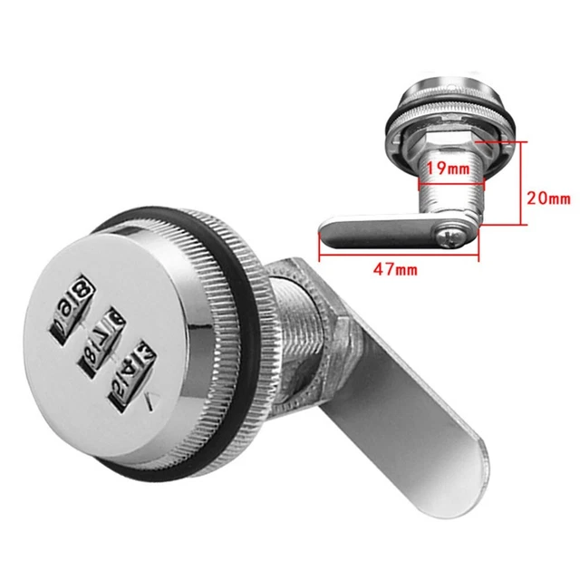 COMBINATION LOCK 3-DIGIT Password Changing Locker Locks Dial ...