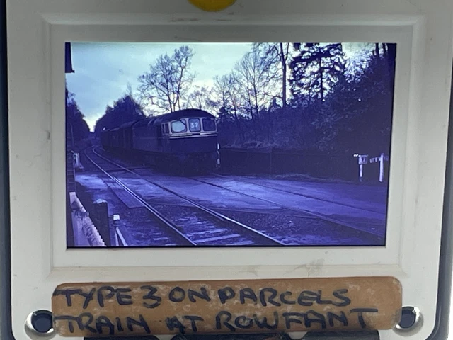ORIGINAL RAILWAY COLOUR Slide of Class 33 at Rowfant Station West ...
