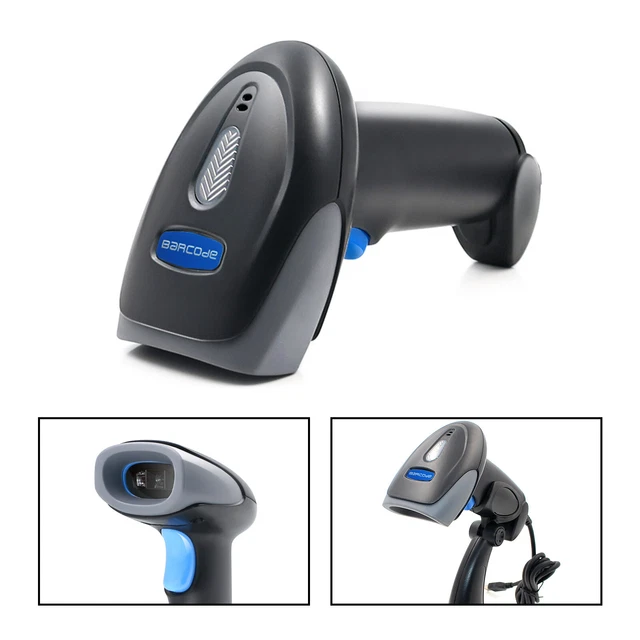 AUTOMATIC USB LASER Scan Barcode Scanner 2 In 1 2D+1D Code Reader Gun ...