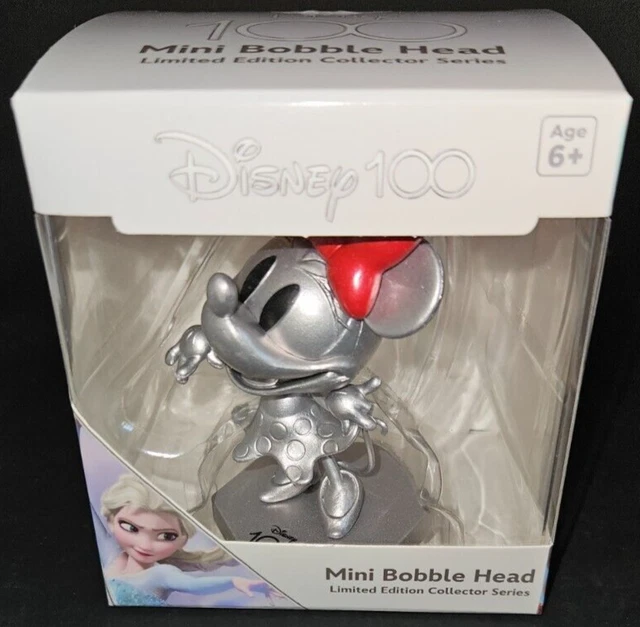 DISNEY 100TH ANNIVERSARY Mini Bobble Head Minnie Mouse Brand New RARE ...