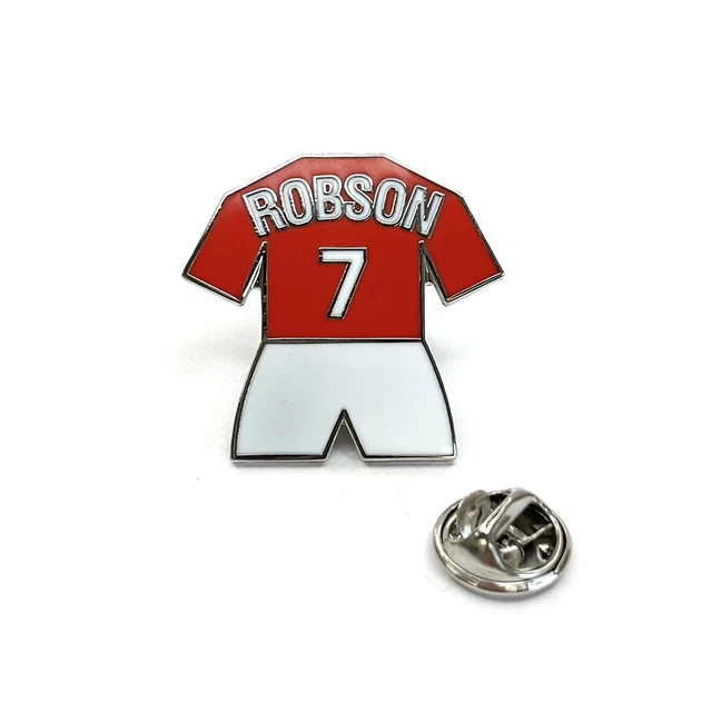 MAN UTD LEGEND Bryan Robson Enamel Pin Badge Player Kit Football ...