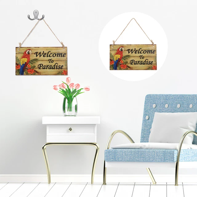 SIGN PARADISE PANCARTE Welcome to Porte D'entrée Bienvenue Banquet EUR ...