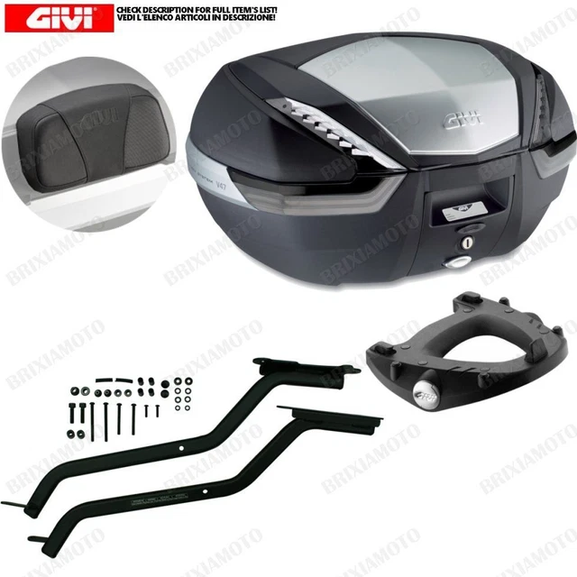 SET GIVI CHASSIS + Coffre V47NT Dos For Honda 600 CB F Hornet PC41 2011 ...