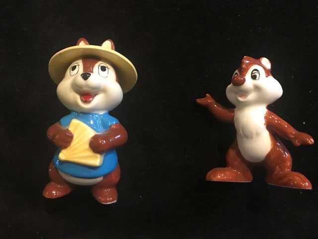 DISNEY CHIPMUNKS SET Chip and Dale Porcelain Ceramic Figurine £16.31 ...