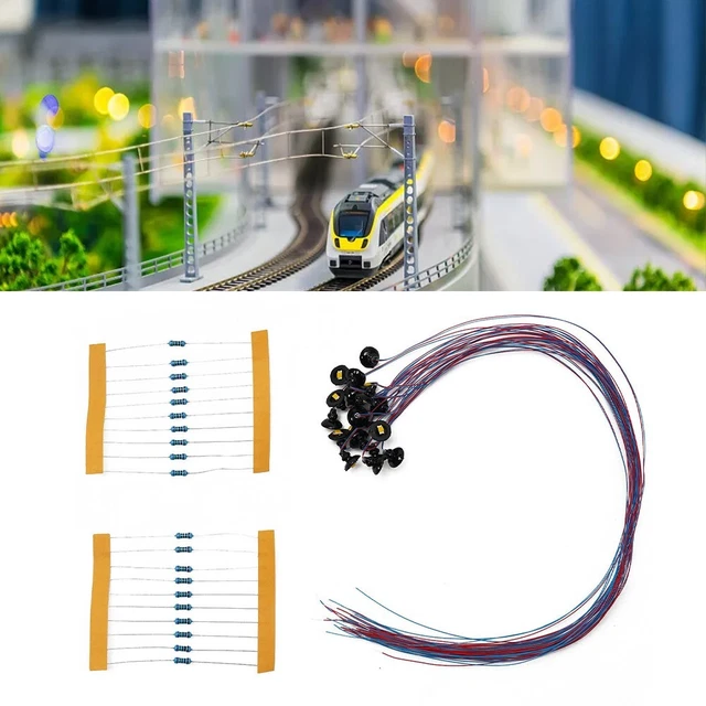 HO SCALE STREET Light LED Ceiling Lamps Model Warm White Building ...