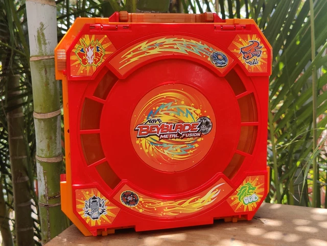 BEYBLADE METAL FUSION Battle Arena Stadium Folding Travel Case And ...
