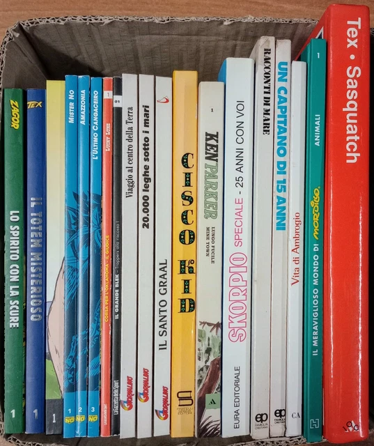 LOTTO CARTONATI TEX Giulio Verne Zagor Mister No Skorpio Mordillo Ken ...