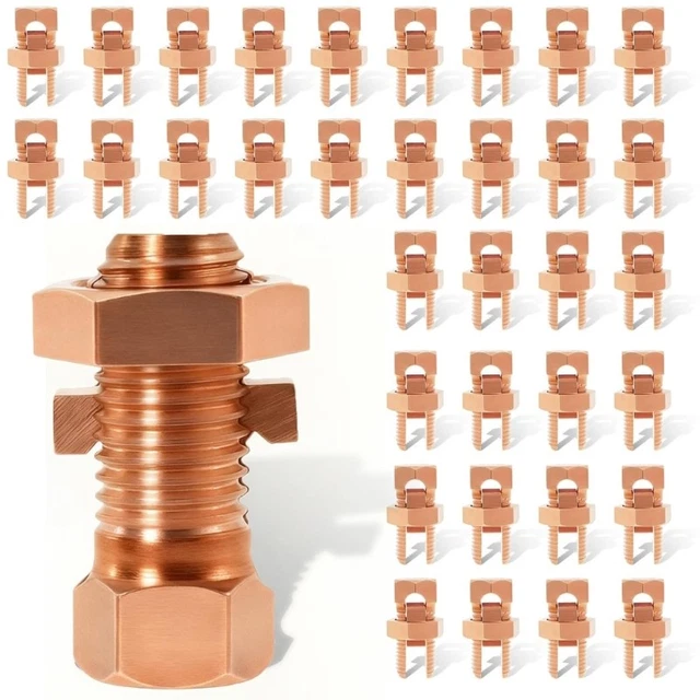 EFFICIENT BRASSES SPLIT Bolt Connectors for Bare Wire Electrical ...