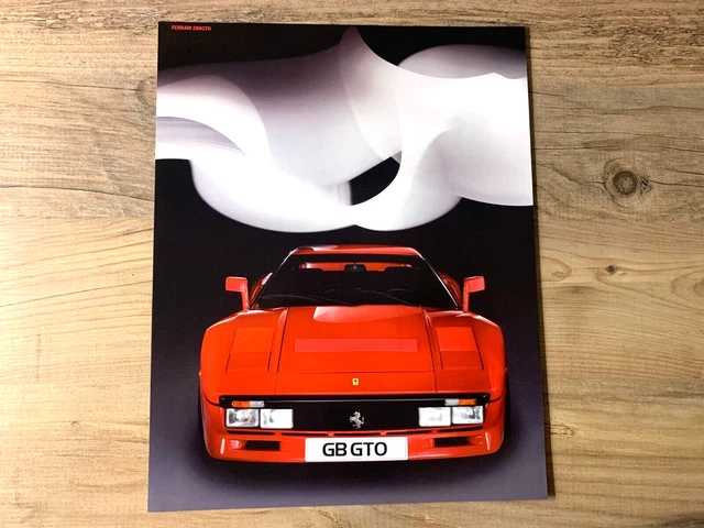 FERRARI 288 GTO Frameable Wall Art Original Car Magazine Advert Test ...