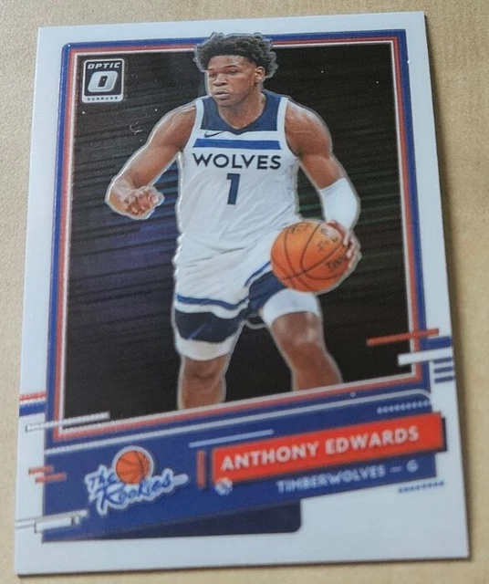 ANTHONY EDWARDS 2020 21 Optic The Rookies RC #5 Timberwolves Donruss ...