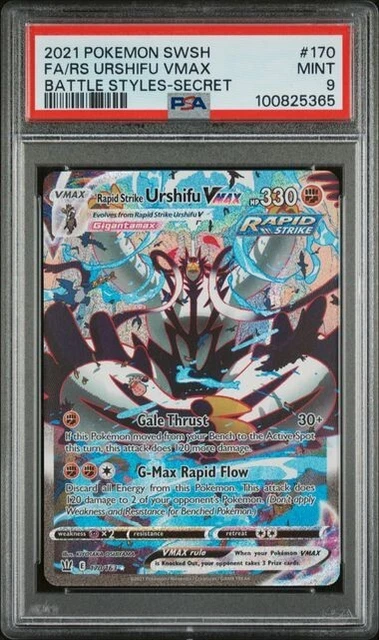 POKEMON BATTLE STYLES Rapid Strike Urshifu VMAX 170/163 Alternate Art ...