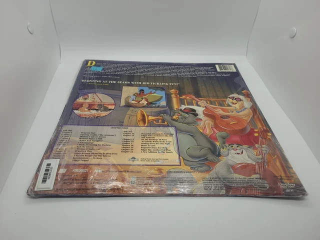THE ARISTOCATS LASERDISC Walt Disney Masterpiece Movie CAV Laser Disc ...