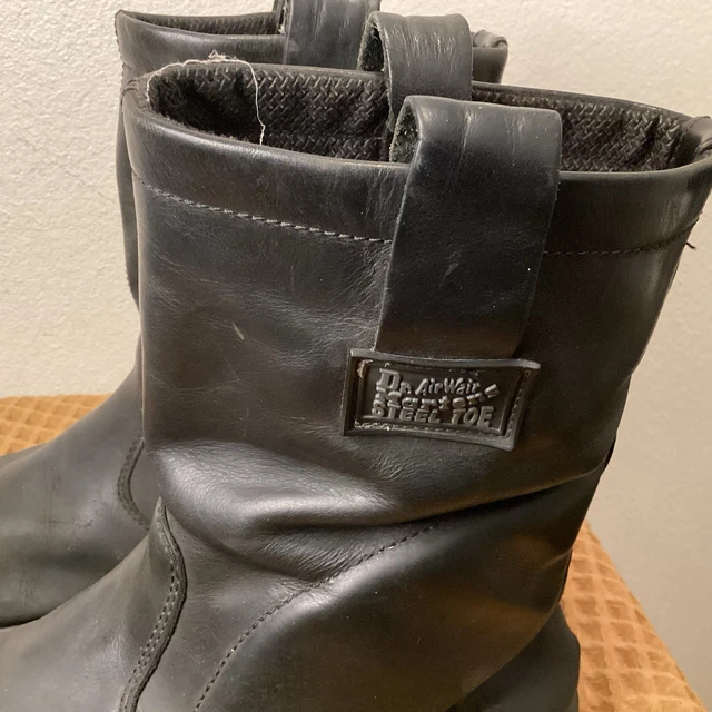DR. MARTENS INDUSTRIAL Steel Toe Pull On Tall Safety Men's Sz 11 Black ...