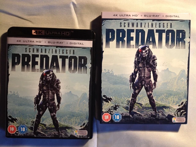 PREDATOR (4K UHD Blu-ray) + SLIPCOVER. 2-Disc. SCHWARZENEGGER £4.25 ...
