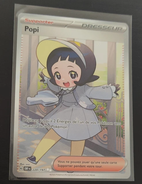 CARTE POKÉMON POPI Full Art 220/197 EV03 Flammes Obsidiennes FR EUR 8 ...