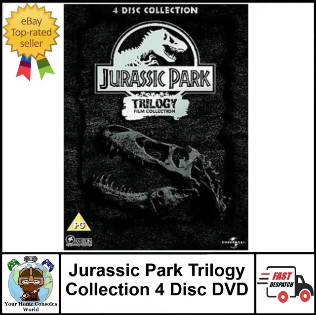 Jurassic Park Trilogy Film Collection Steelbook 4 Disc Dvd Film Eur 12
