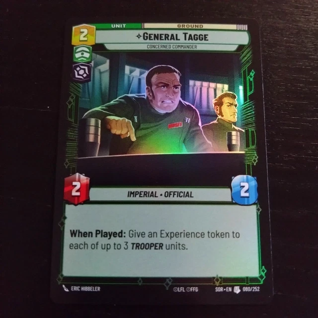 STAR WARS UNLIMITED Spark of Rebellion - General Tagge #080/252 Foil £2 ...