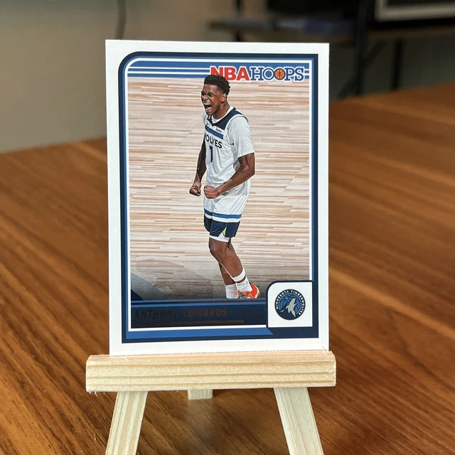 2023-24 HOOPS #189 Anthony Edwards Minnesota Lupi di legno EUR 0,55 ...