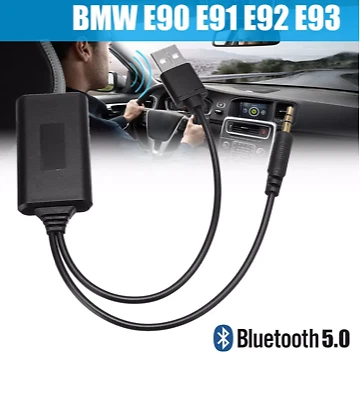 ADAPTATEUR AUX BLUETOOTH Cable USB Jack Auxiliaire Bmw Série 3 E90 E91 E92 E93 EUR 25,00 ...