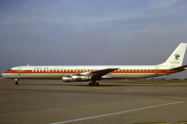 ORIGINAL 35MM FARBRUTSCHE von Eagle Air Douglas DC-8-61 TF-ISB EUR 0,88 ...