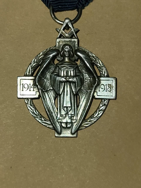 WW1 SILVER HALLMARKED 1914-18 Masonic Hallstone Million Memorial Jewel ...