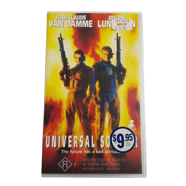 UNIVERSAL SOLDIER 1992 VHS Tape Columbia Tristar Rainbow Van Damme ...