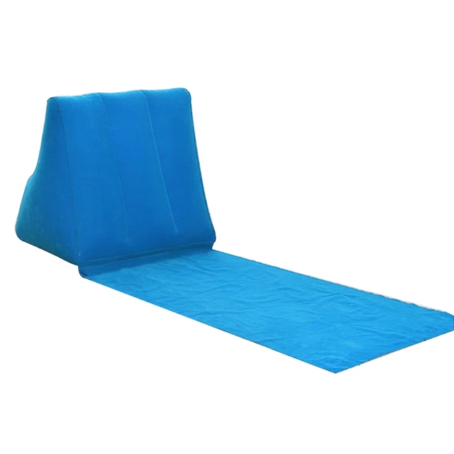INFLATABLE TRIANGLE BACK Support Cushion Camping Home/Outdoor/Beach ...