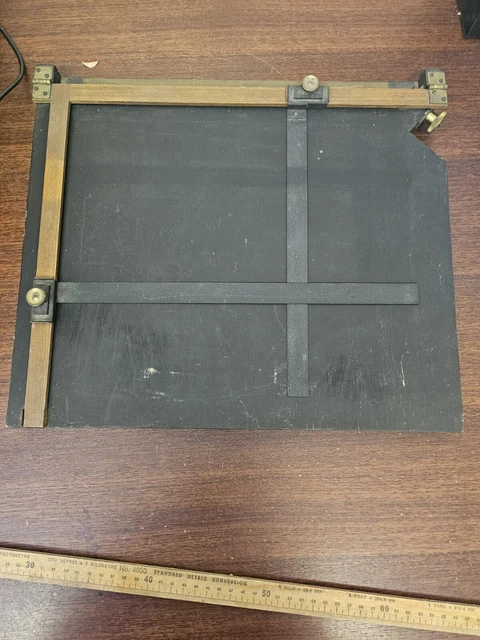 VINTAGE PORTABLE DRAFTING Table Drawing Board Double Sliding Straight ...