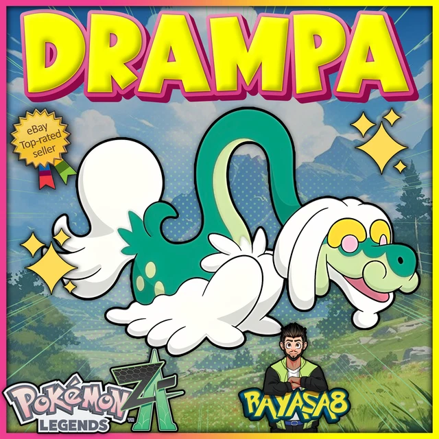 DRAMPA POKÉMON LEGENDS ZA 6IV Best Stats Home🌟 Mega Evolution... $3.43 ...