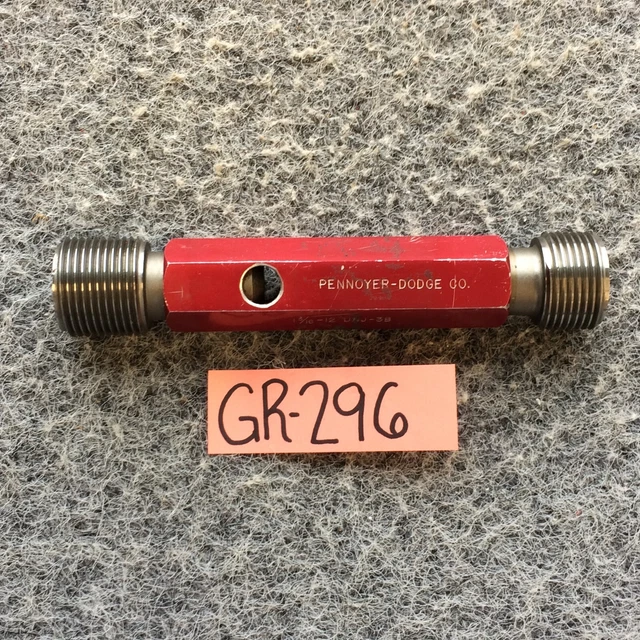 1-1/4-18 UNEF 2B Thread Plug Gage 1.25 Go Nogo P.d.'s = 1.2139 & 1.2202 ...