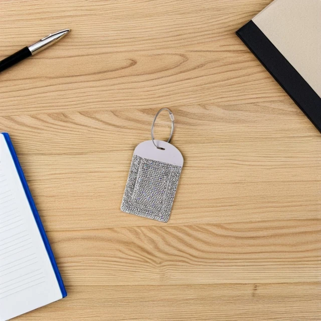 ENCRUSTED LUGGAGE TAG Travel Bag Labels Name Id Suitcase Baggage Tags ...