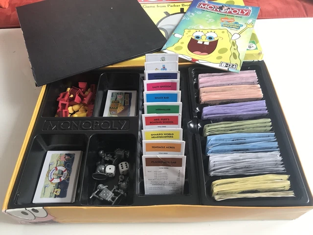 MONOPOLY SPONGEBOB SQUAREPANTS Edition Nickelodeon 2005 (Missing 1 ...
