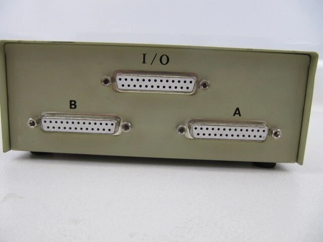 2 PORT MANUAL DATA SWITCH BOX SERIAL PORT RS232 D25 2-way Multiport ...