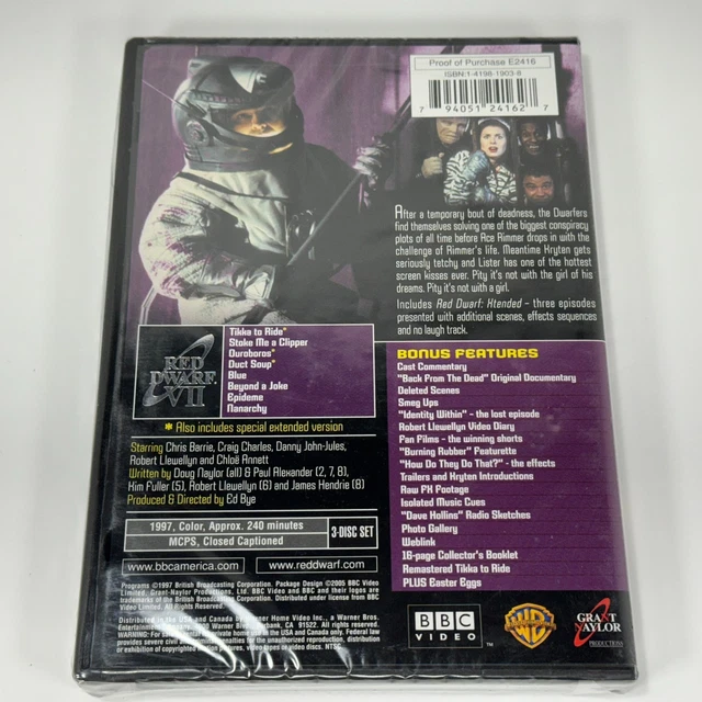 RED DWARF: SERIES VII DVD BBC TV Series 3 Disc Set OOP $25.00 - PicClick CA