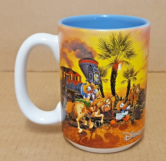 DISNEYLAND PARIS EXCLUSIVE THEME PARK COFFEE MUG - Mickey, Goofy, Daisy ...
