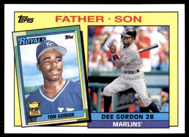 2016 TOPPS ARCHIVES Père Fils Tom Gordon & Dee Gordon #Fs-Ggo EUR 2,90 ...