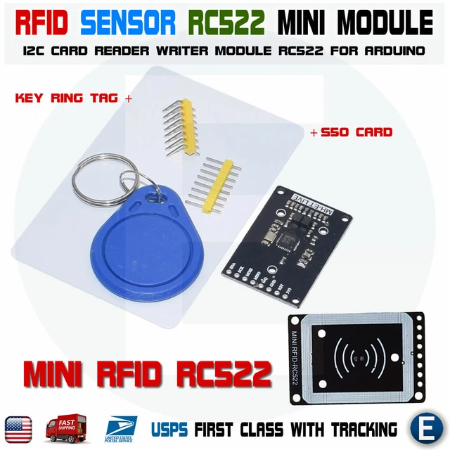 RFID RC522 MINI tags SPI Sensor Arduino module with 2 tags MFRC522 DC 3 ...