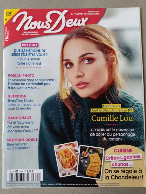 CAMILLE LOU - Magazine Nous Deux Février 2025 EUR 7,00 - PicClick FR
