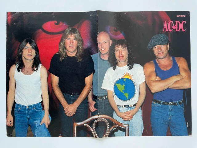 RARE VINTAGE POSTER ACDC Angus Young Dieter Bohlen Modern Talking 42 x ...