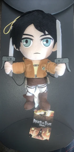 GREAT EASTERN FUNIMATION Attack on Titan Eren Yeager Plush Toy 10" NEW ...