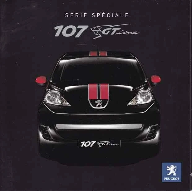 CATALOGUE BROCHURE PEUGEOT 107 GT Line 06/2009 France EUR 5,00 ...