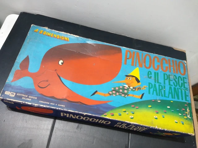 COMPLETO 100% PINOCCHIO E Pesce Parlante 3D Editrice Giochi - Pesce Non ...