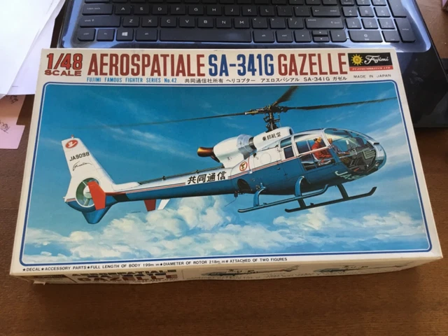 FUJIMI AEROSPATIALE SA-341G. Gazelle by Fujimi in 1/48 scale $37.00 ...