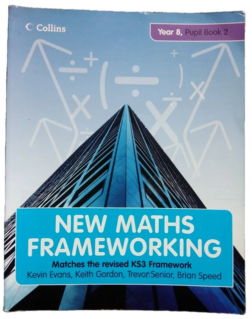 KS3 NEW MATHS Frameworking Textbook Year 8 Pupil Book 2 Collins Evans Gordon EUR 8,53 - PicClick IT