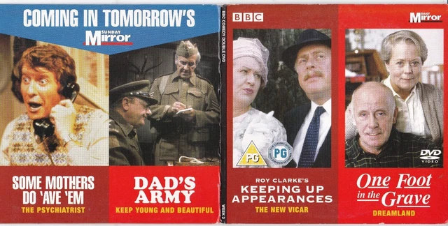 BBC COMEDY DOUBLE DVD Week 2 ( DAILY MIRROR Newspaper Double DVD 2005 ...