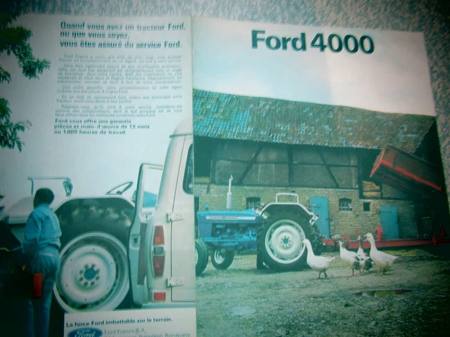 PROSPECTUS TRACTEURS FORD 4000 EUR 5,00 - PicClick FR